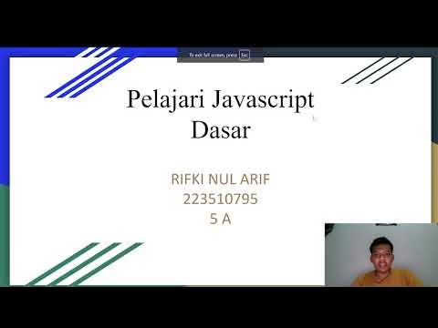 Presentasi materi Dasar pemrograman mobile (dasar Javascript) - YouTube