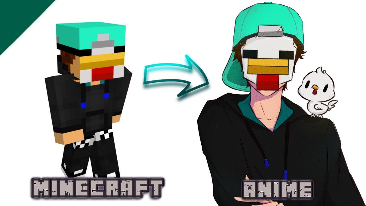 Turning a Minecraft Skin into Anime | 8 - YouTube