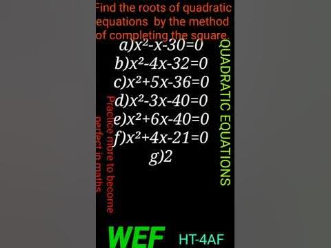 Quadratic equation part-32||chase class 10 maths chapter 4||hometask giver|| - YouTube