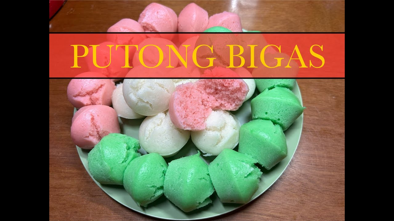 Putong Bigas Galapong rice floureasy steamed rice cake - YouTube