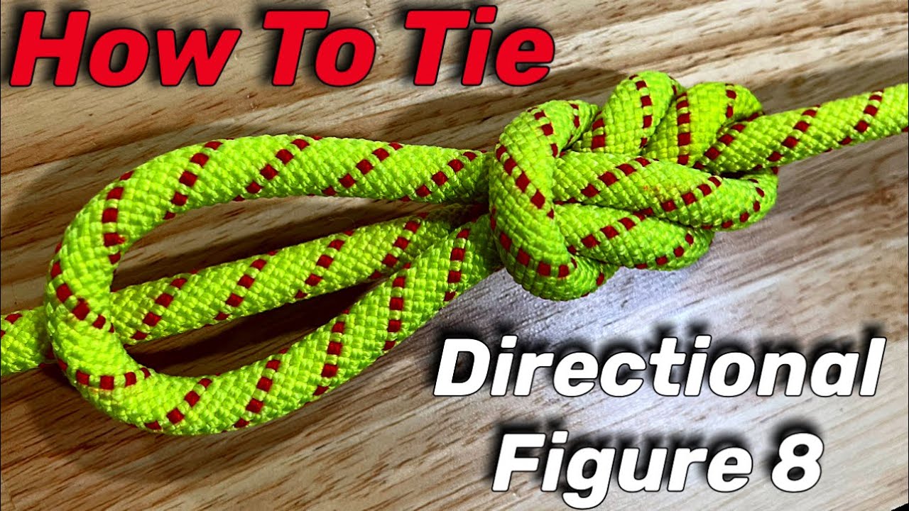 How to tie a directional figure 8 - YouTube