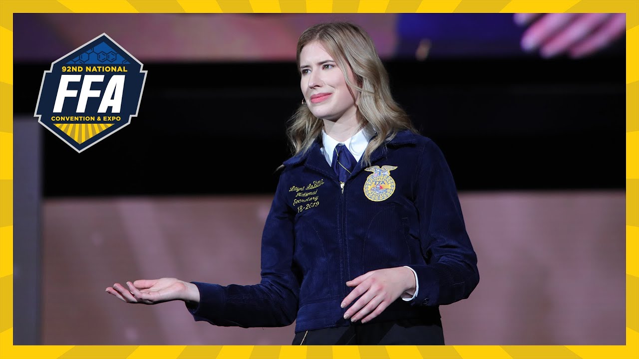 Layni LeBlanc Retiring Address | 2019 National FFA Convention & Expo ...