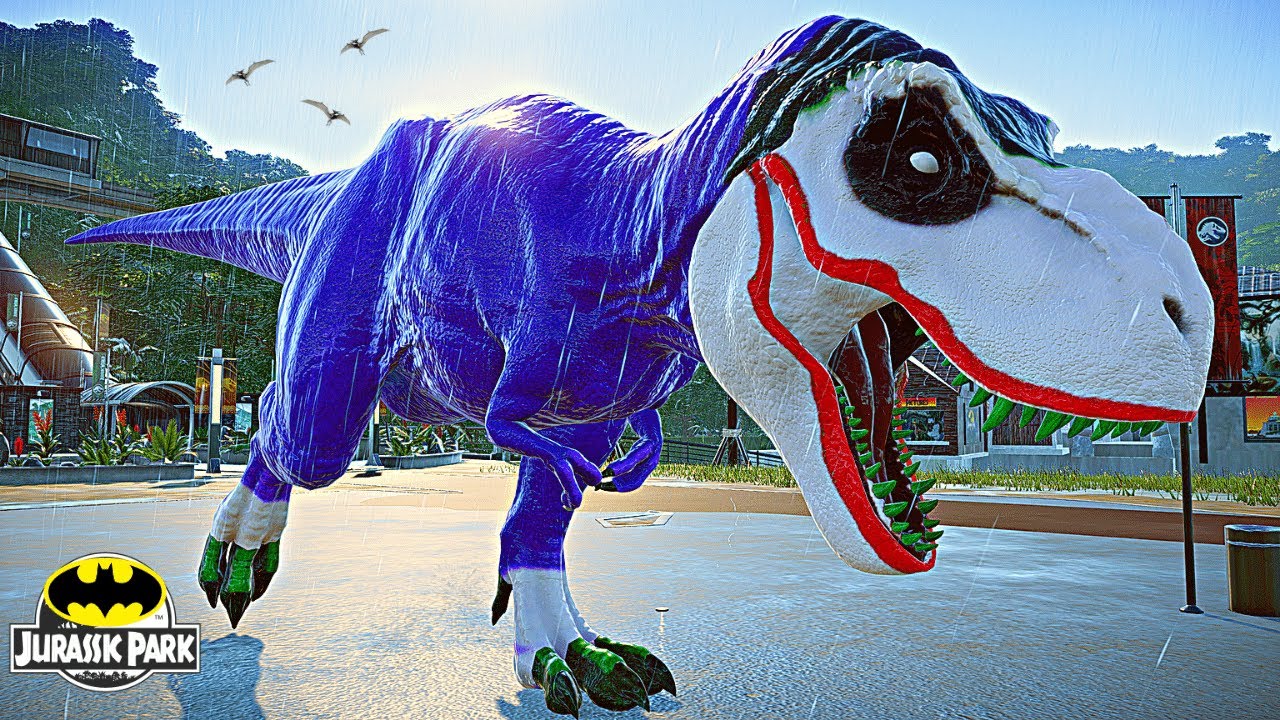 Joker T-Rex vs Batman Raptor Tyrannosaurus Rex Smash and Breakout ...