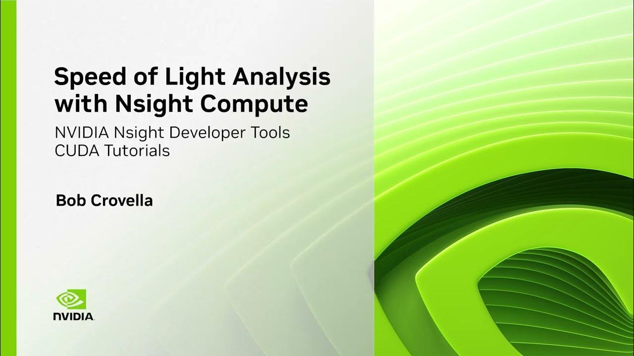CUDA Developer Tools | SOL Analysis with NVIDIA Nsight Compute - YouTube
