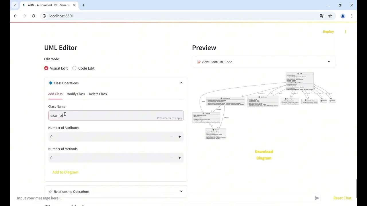 AUG: An Interactive Tool for Clarifying and Generating UML Models based on Large Language Models ...