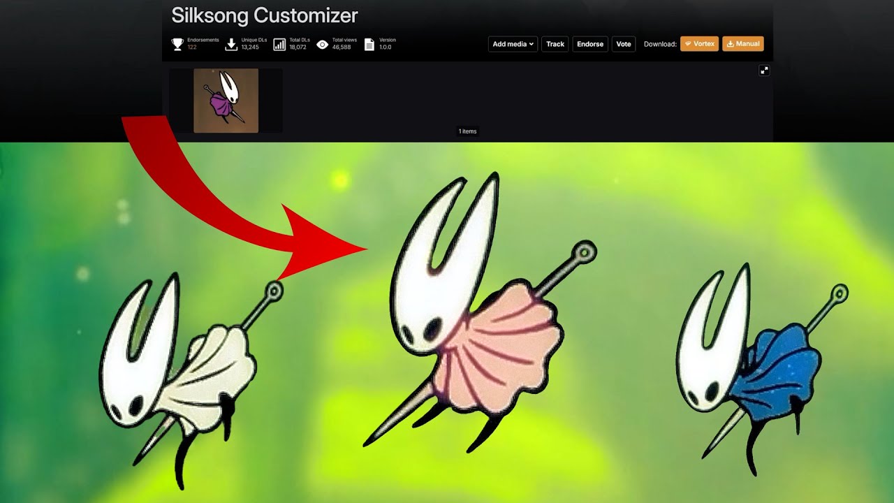 Hollow Knight Silksong - How to install Customizer Mod - YouTube