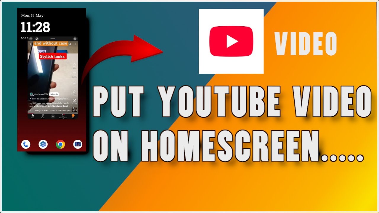 How to Put Youtube Video On Home Screen - YouTube