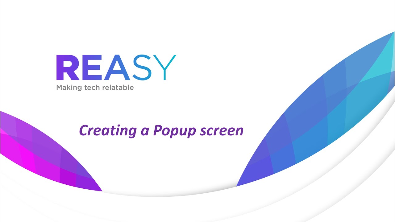 Creating a Popup Screen - YouTube