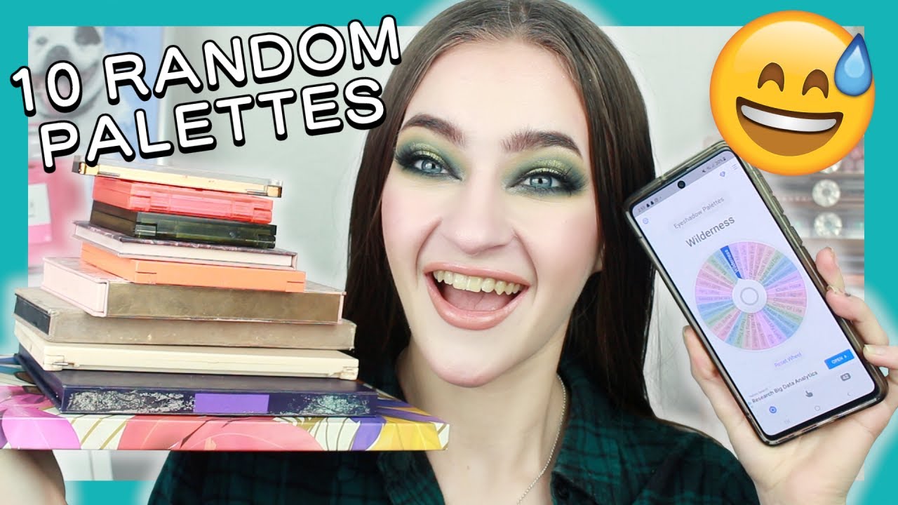 RANKING 10 RANDOM EYESHADOW PALETTES IN MY COLLECTION!! - YouTube