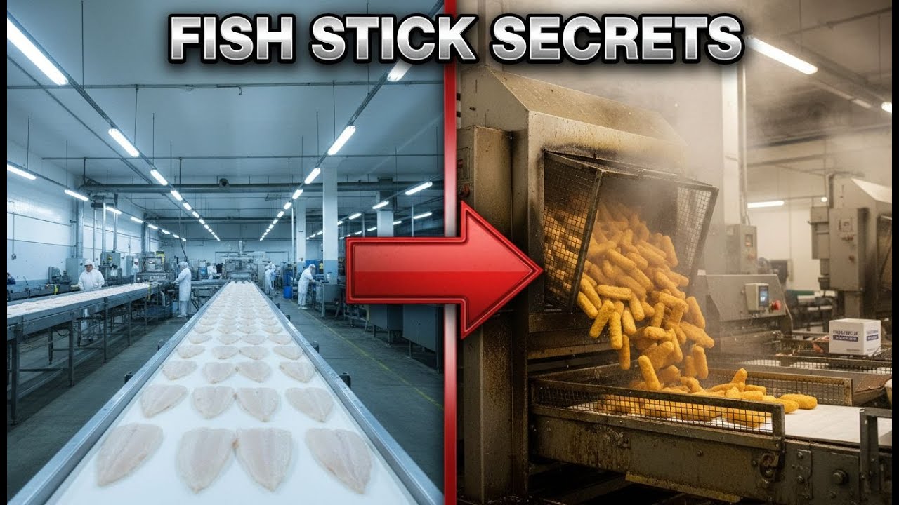 How Frozen Fish Sticks Are Made Factory Food Processing Video - YouTube