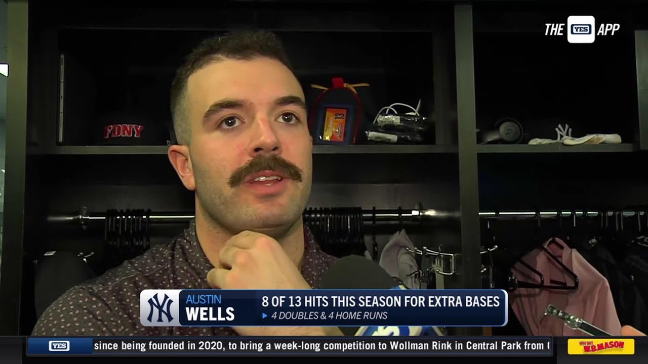 Austin Wells homers in game against Royals - YouTube