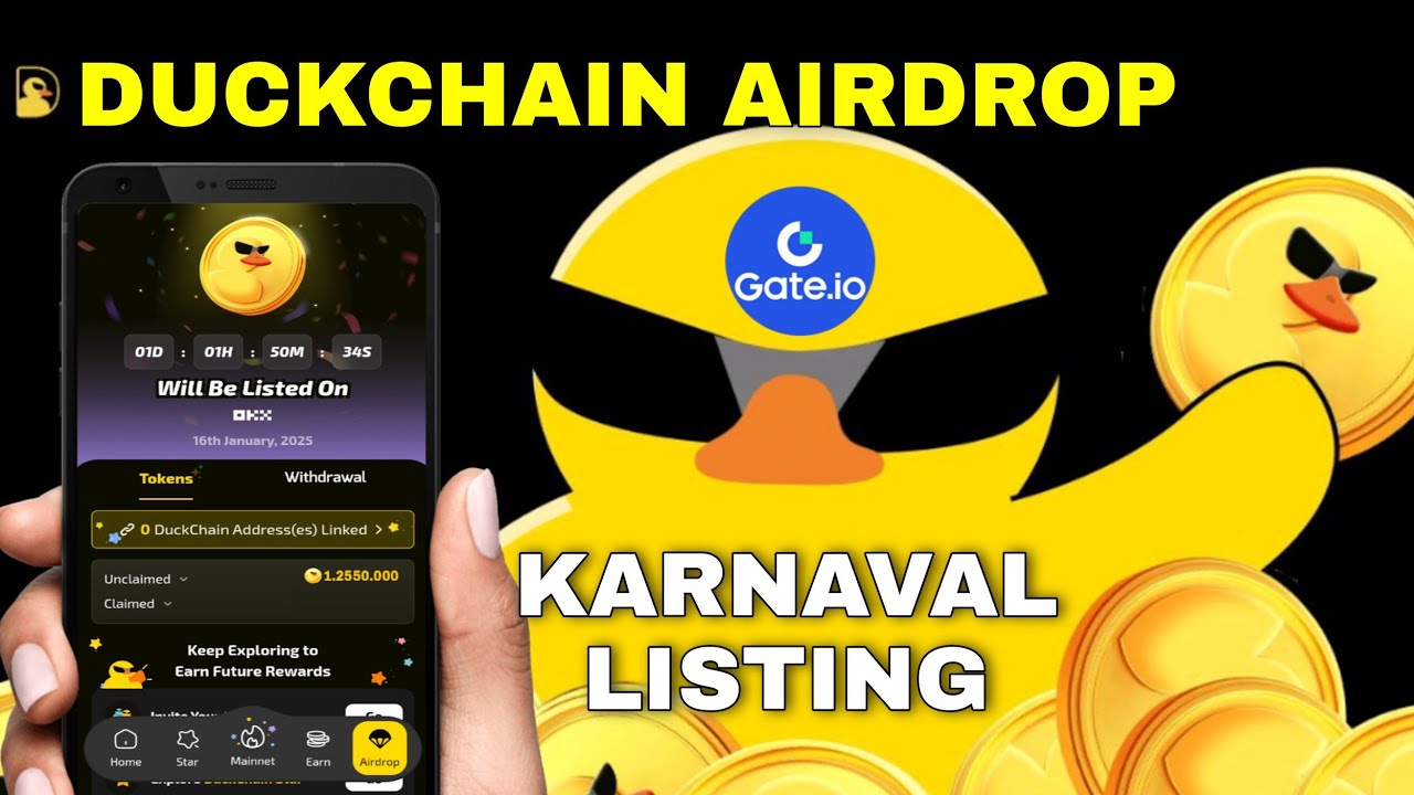 DUCKCHAIN AIRDROP POSTINGAN TERKAIT DUCKCHAIN LISTING - YouTube