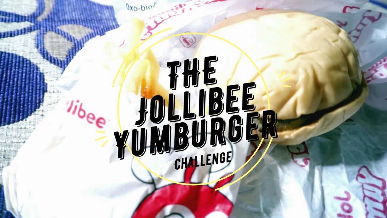 JOLLIBEE Yumburger with fries EATEN in 72 SECONDS!!!! - YouTube