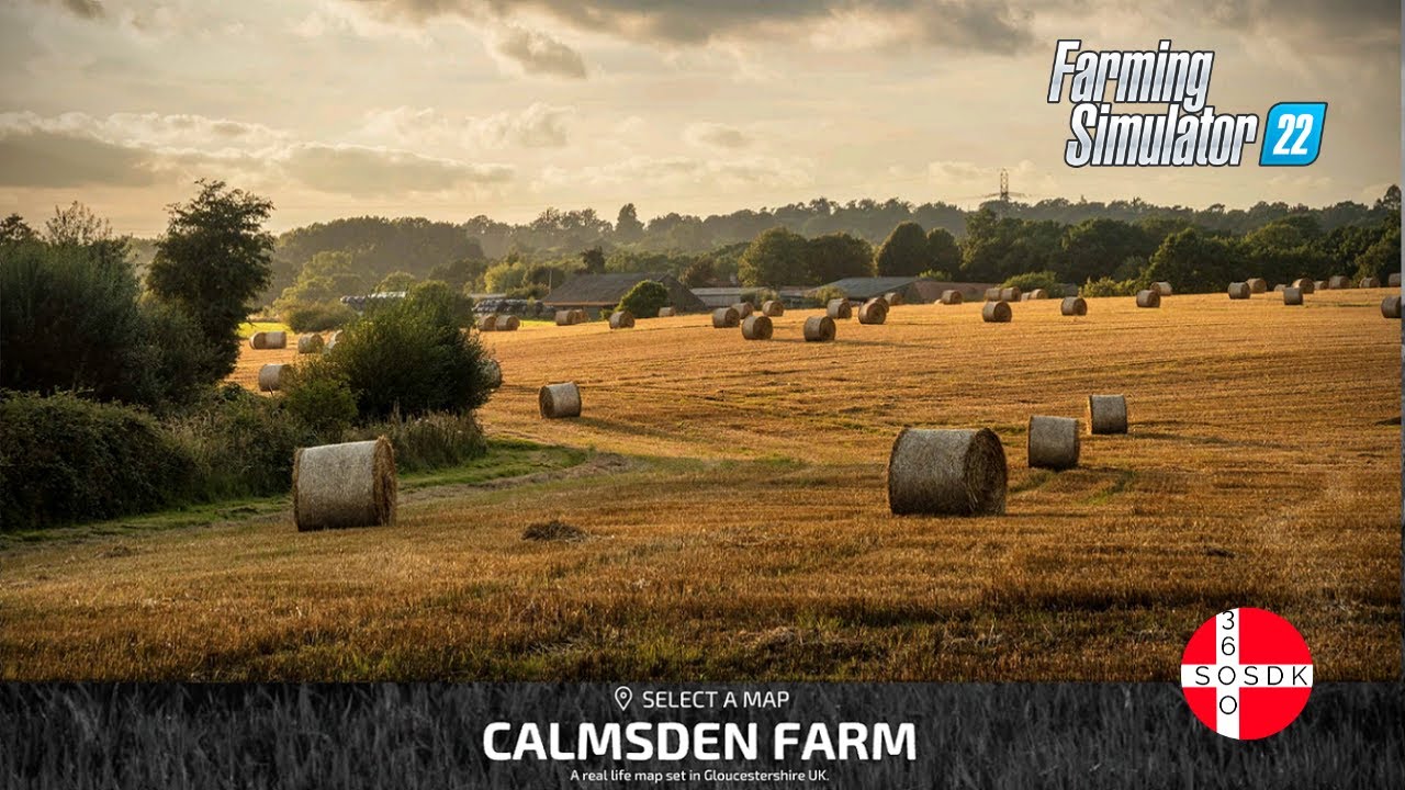 Calmsden Farm Map Tour. Dansk Farming Simulator 22 - YouTube