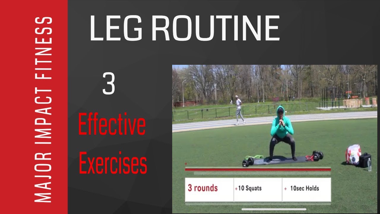 Leg Routine | 3 Effective Exercises - YouTube