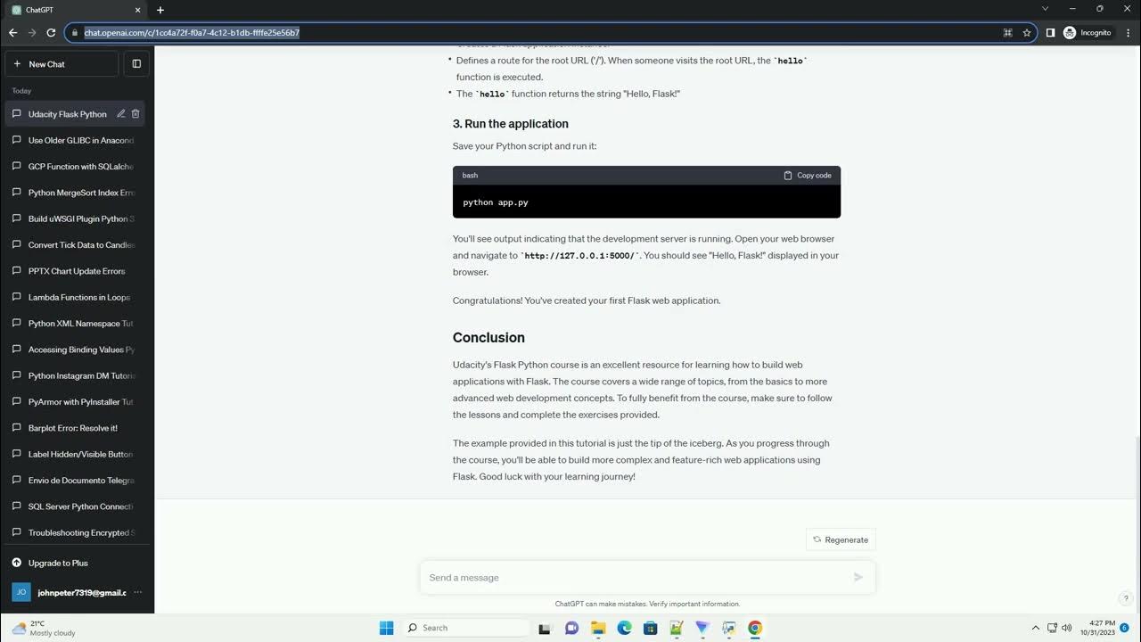 Udacity Flask Python - YouTube