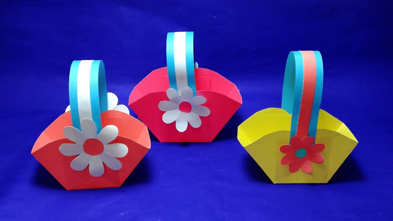 DIY Paper Basket How To Make Easy Paper Basket Step By Step Origami Instructions paper Craft DIY Paper Basket How To Make Easy Paper Basket Step By Step Origami Instructions paper Craft