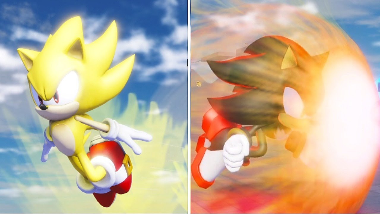 SONIC DASH ENGINE PLUS *Super Sonic and Shadow the Hedgehog* SKY ...