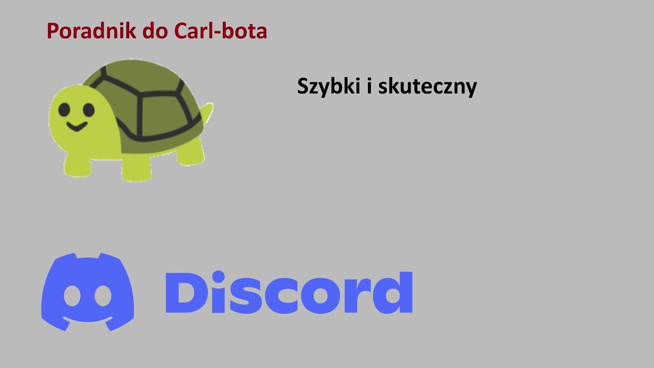 Carl bot poradnik discord (1) - YouTube