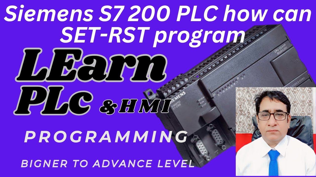siemens plc s7-200 how can make set rst program - YouTube