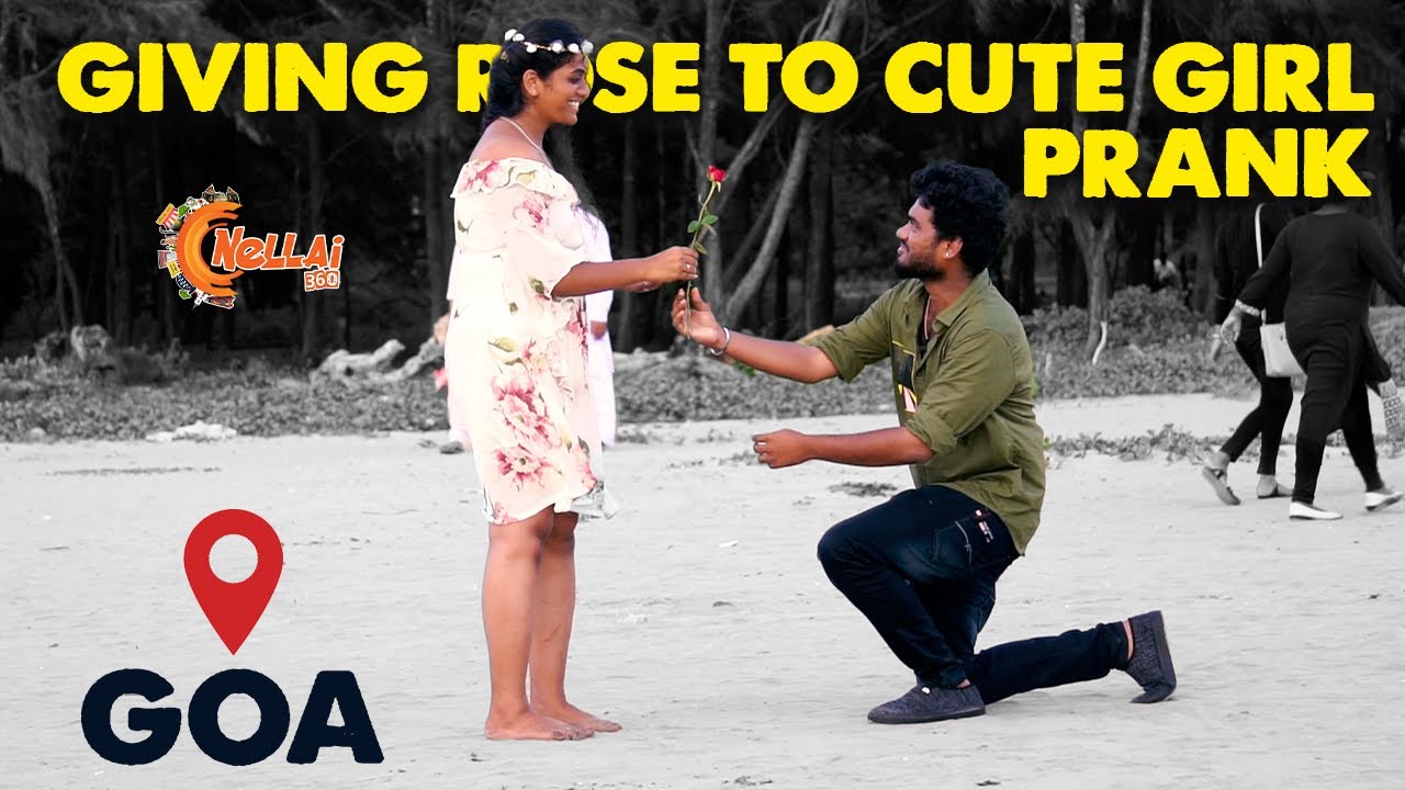 Giving Roses To Cute Girls Prank With a Twist | Reaction Prank | Goa ...