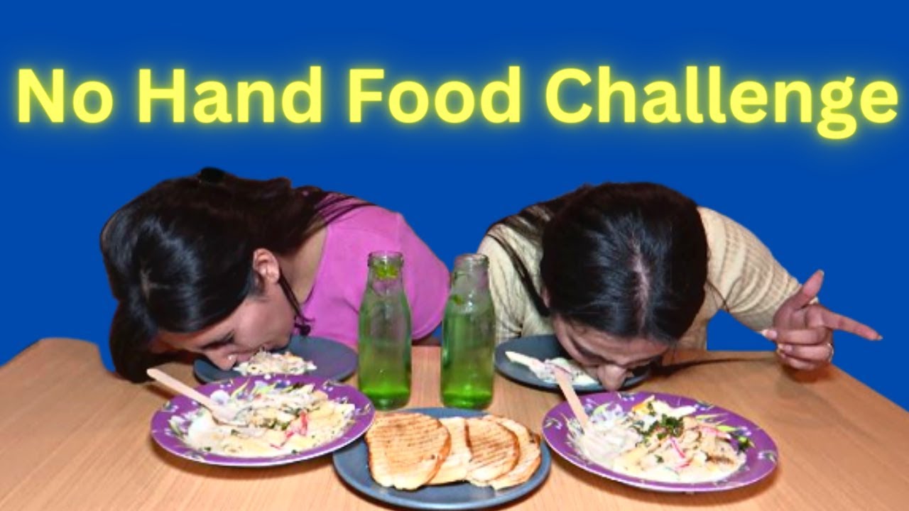 No Hand Food Challenge | Fun Challenge | Food Challenge | Fun Game ...