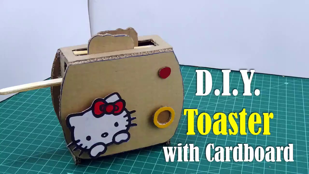DIY: Kitty Toaster with Cardboard - YouTube