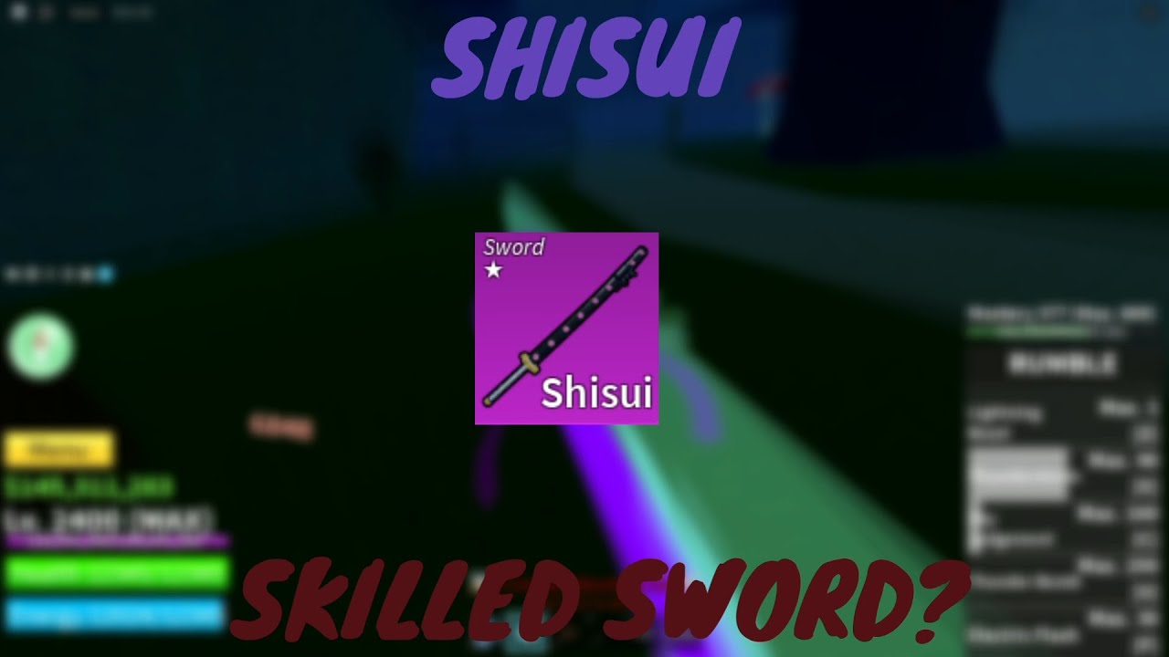 Shisui Is The Skilled Sword? - YouTube
