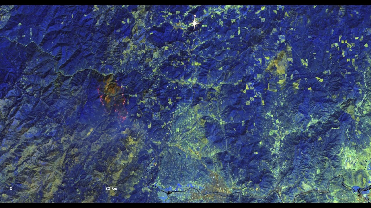 Rum Creek Fire, Rogue River, Oregon, Infrared Satellite Imagery, Time ...