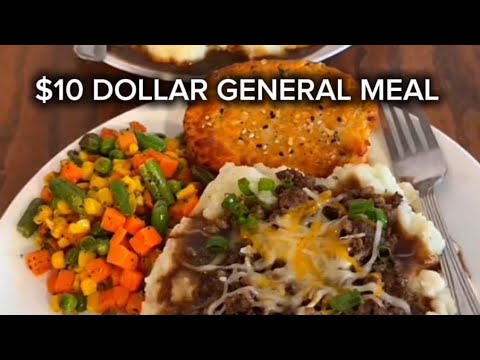 $10 DOLLAR GENERAL MEAL: FOR 2 - YouTube