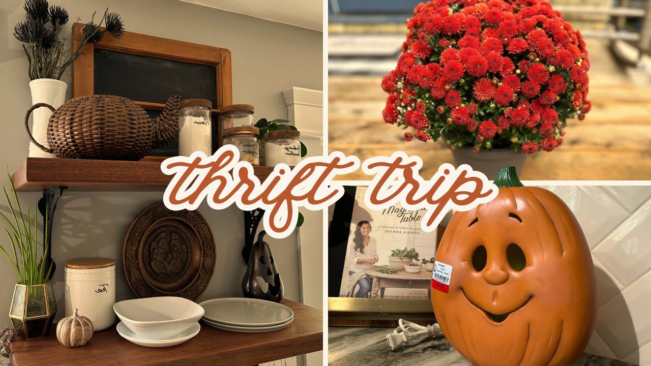 Thrift with me | Fall Decor + Starting Fall Porch Makeover Planning ...