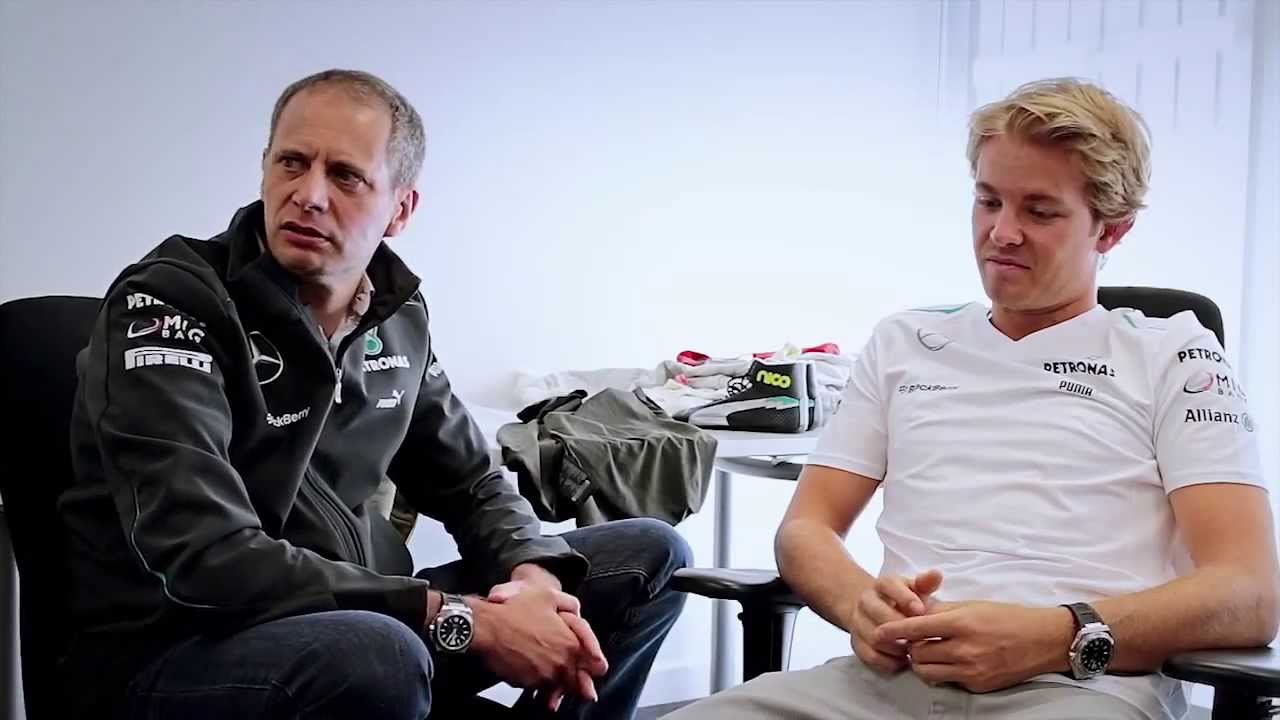 Inside the F1 team: Nico Rosberg with the race engineer - YouTube