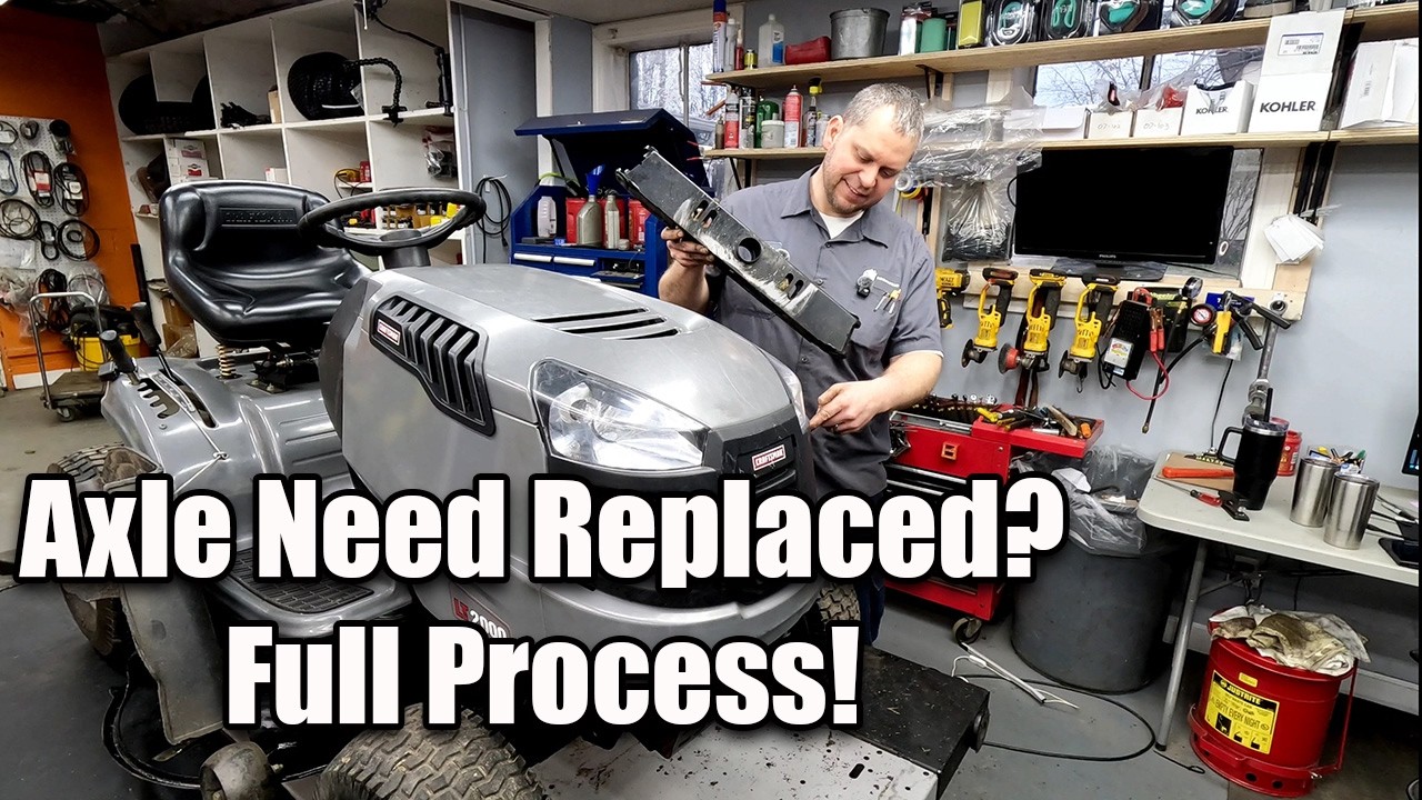 Craftsman LT2000 Front Axle & Bushing Replacement | MTD Riding Mower ...