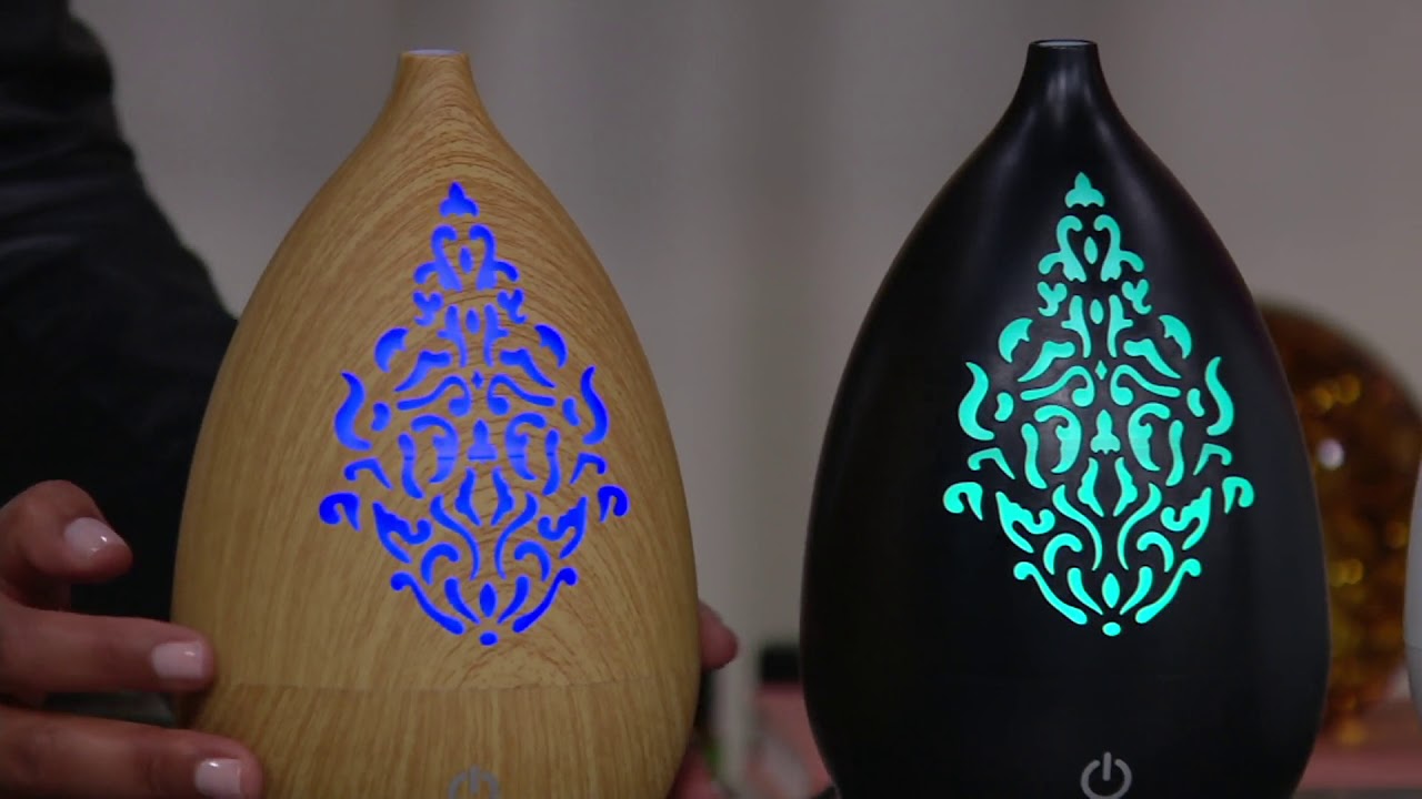 RevitaSpa Color Changing 7 Color LED Aroma Diffuser w/ Auto Shutoff on ...