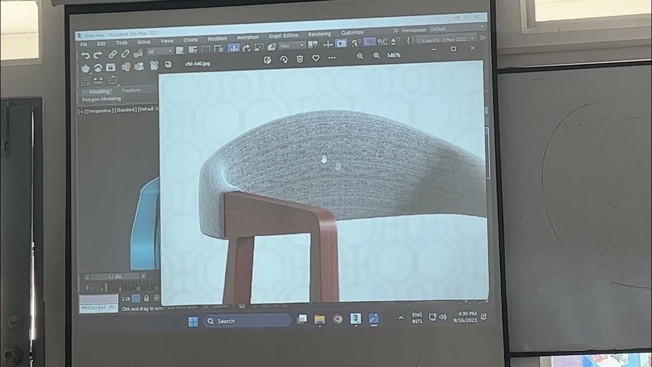 3ds max furniture modeling part 2 - YouTube