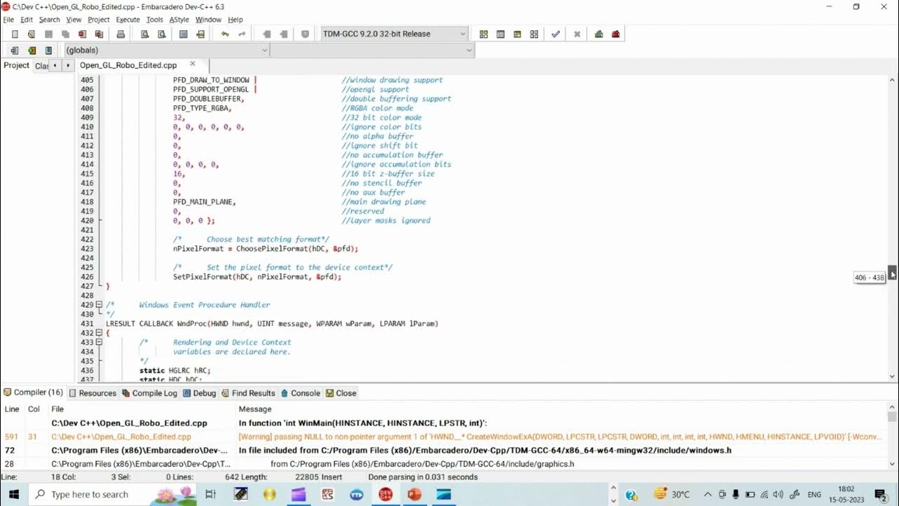 Rotating Robot With Opengl Youtube