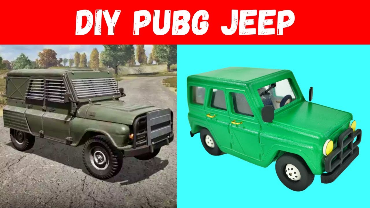 How to Make PUBG Jeep | DIY PUBG Jeep | Jeep Car Making at Home | PUBG ...