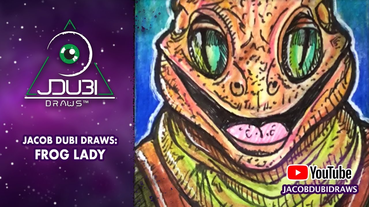 JACOB DUBI DRAWS: FROG LADY - YouTube