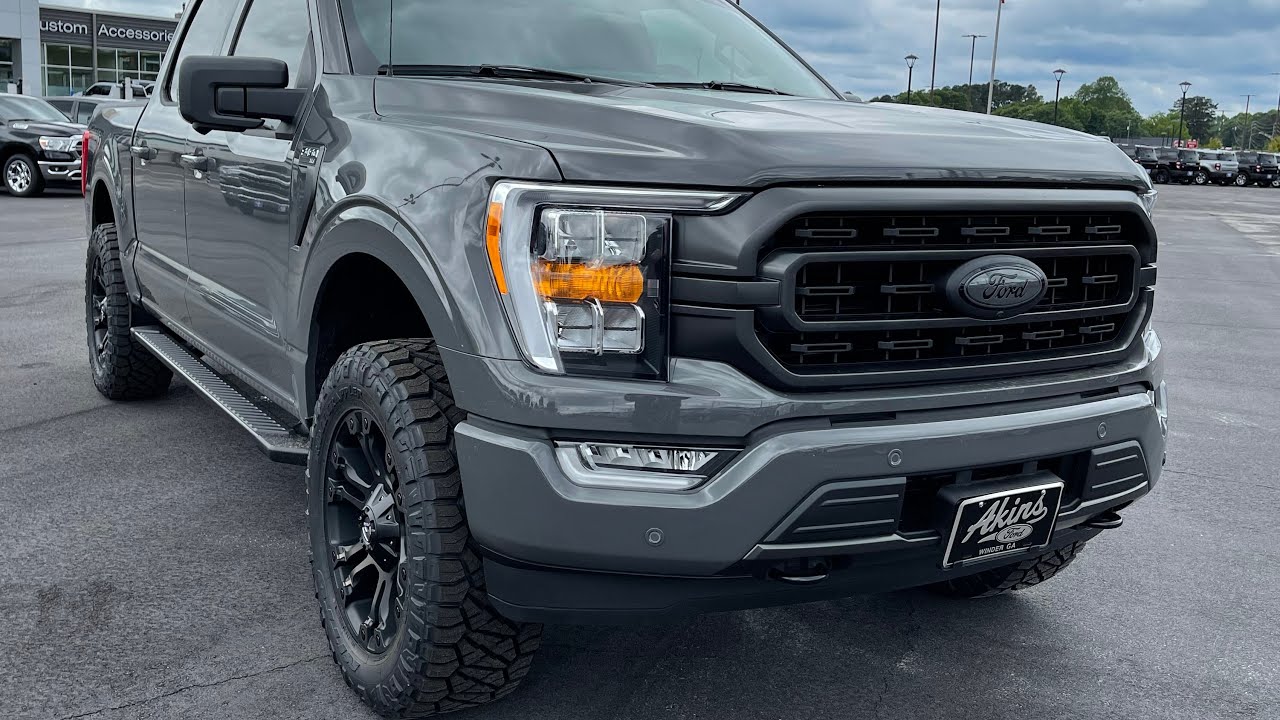 2021 Ford F150 XLT Lead Foot Covert Edition Leveled on 34s Truck Review ...