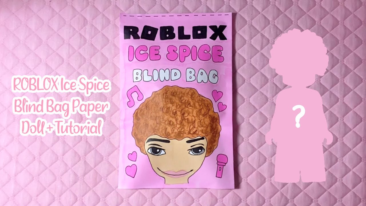 🧊paper Diy🧊 Roblox Doll Ice Spice Blind Bag Tutorial Asmr