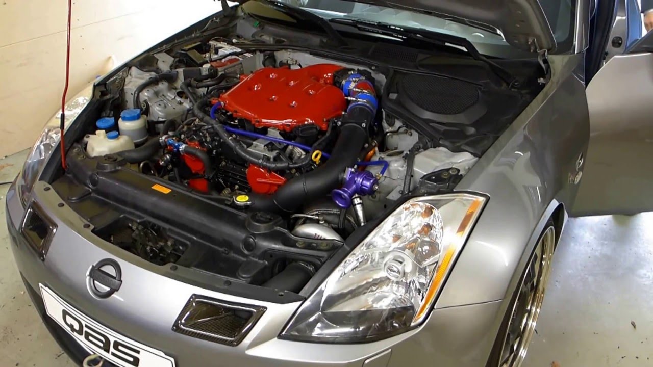 Nissan 350Z Single Turbo Transformation First Start Up - YouTube