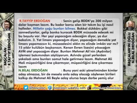 Tayyip Erdoğan ve oğlan Bilal Erdoğan Fenerbahçe Başkanı Aziz Yıldırımı bitirme planları