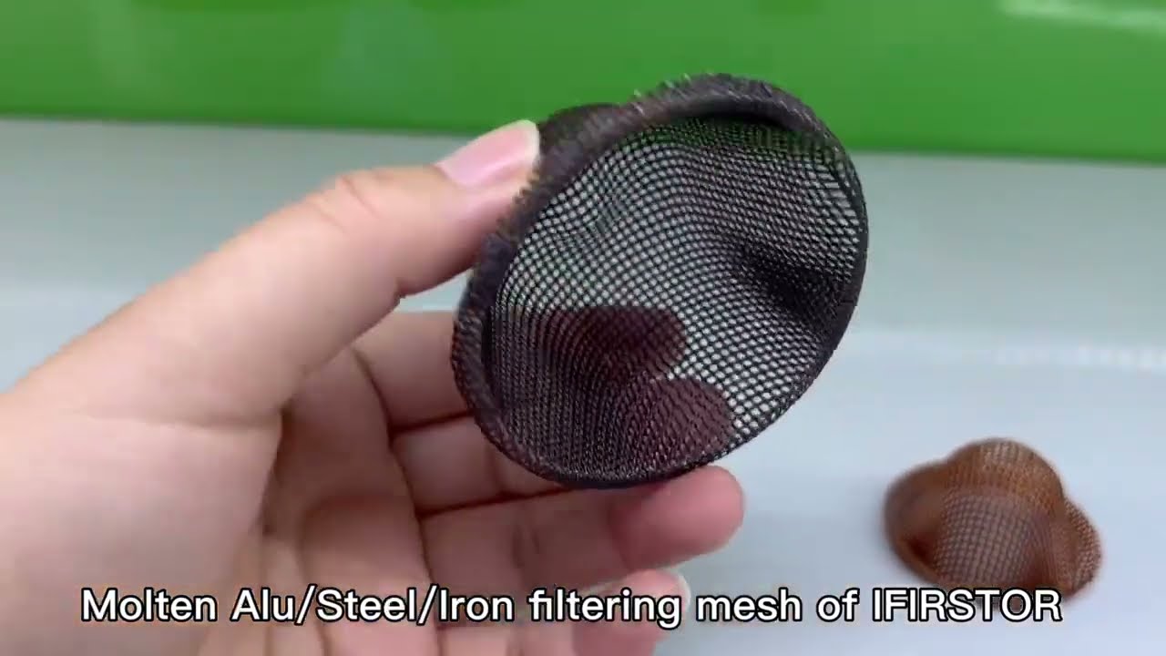 High Temperature Resistance Molten Metal Casting Filter Mesh Hat - YouTube