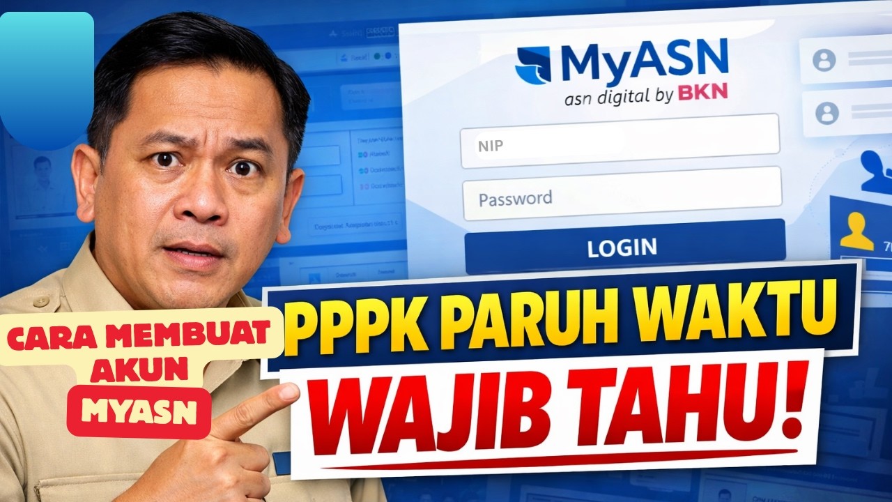 CARA MEMBUAT AKUN MY ASN UNTUK PPPK PARUH WAKTU - YouTube