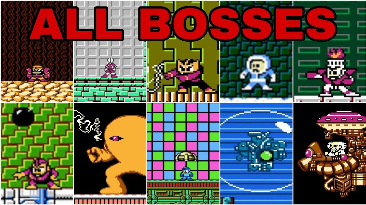 All mega man 1 bosses - YouTube