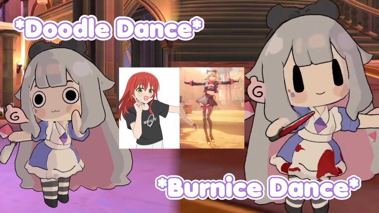 Biboo's Doodle and Burnice Dance Moment in VR Collab - YouTube
