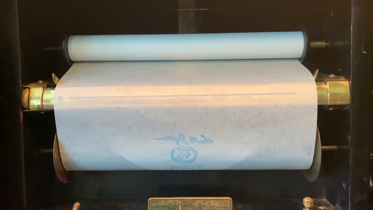 Maple leaf rag inverted player piano roll - YouTube
