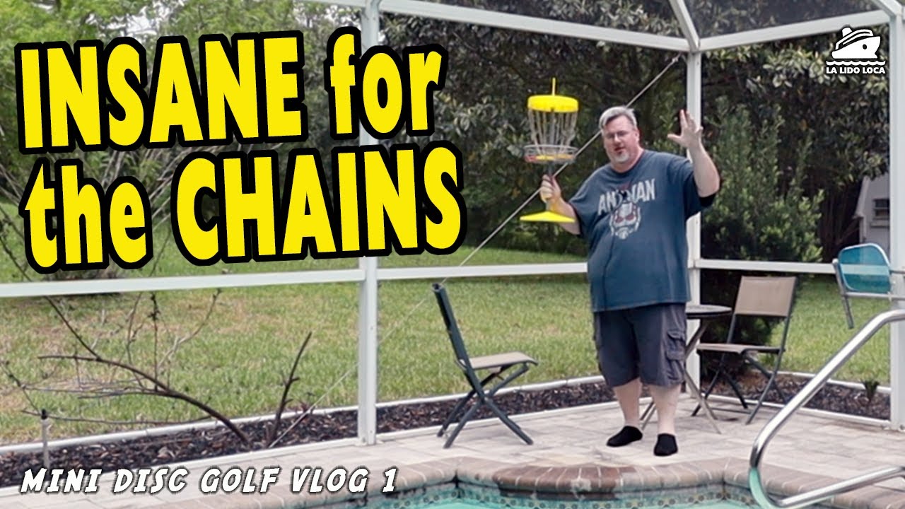 MINI DISC GOLF ACROSS THE POOL - How many tries did it take? - YouTube