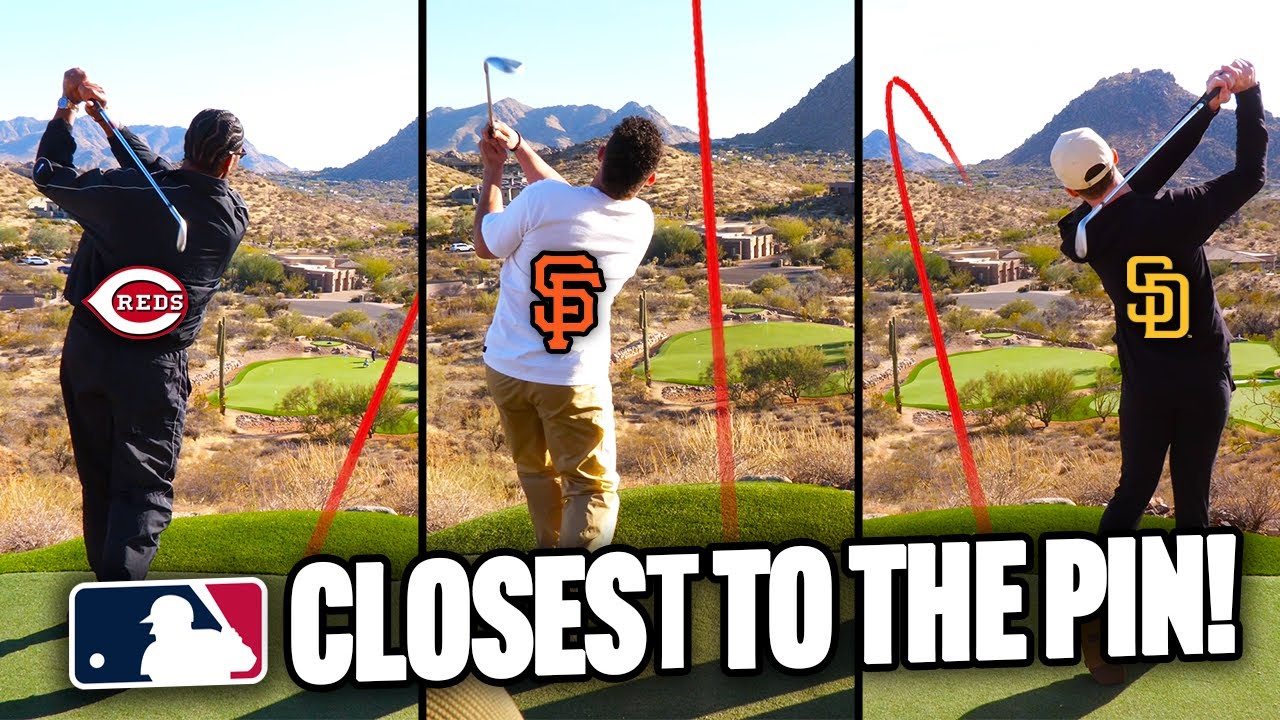 MLB Stars compete for Closest to the Pin! (Golf Challenge) - YouTube