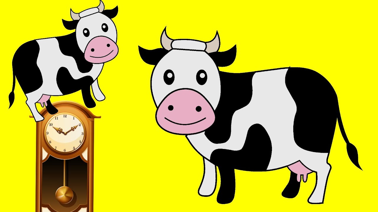 Hickory Dickory Dock Cow | Song-101 | Nursery Rhymes & Kids Songs ...
